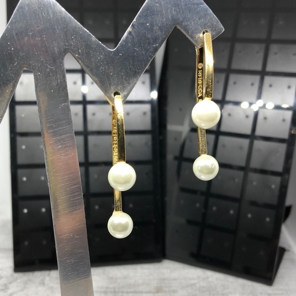 Rebecca Minkoff | Jewelry | Rebecca Minkoff Gold Tone Faux Pearl Jacket ...